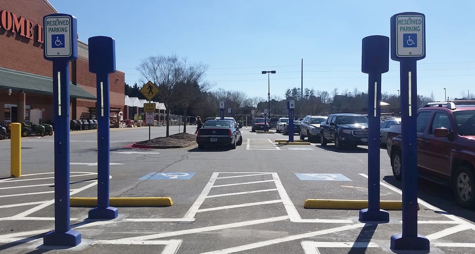Parking Lot Sign Posts