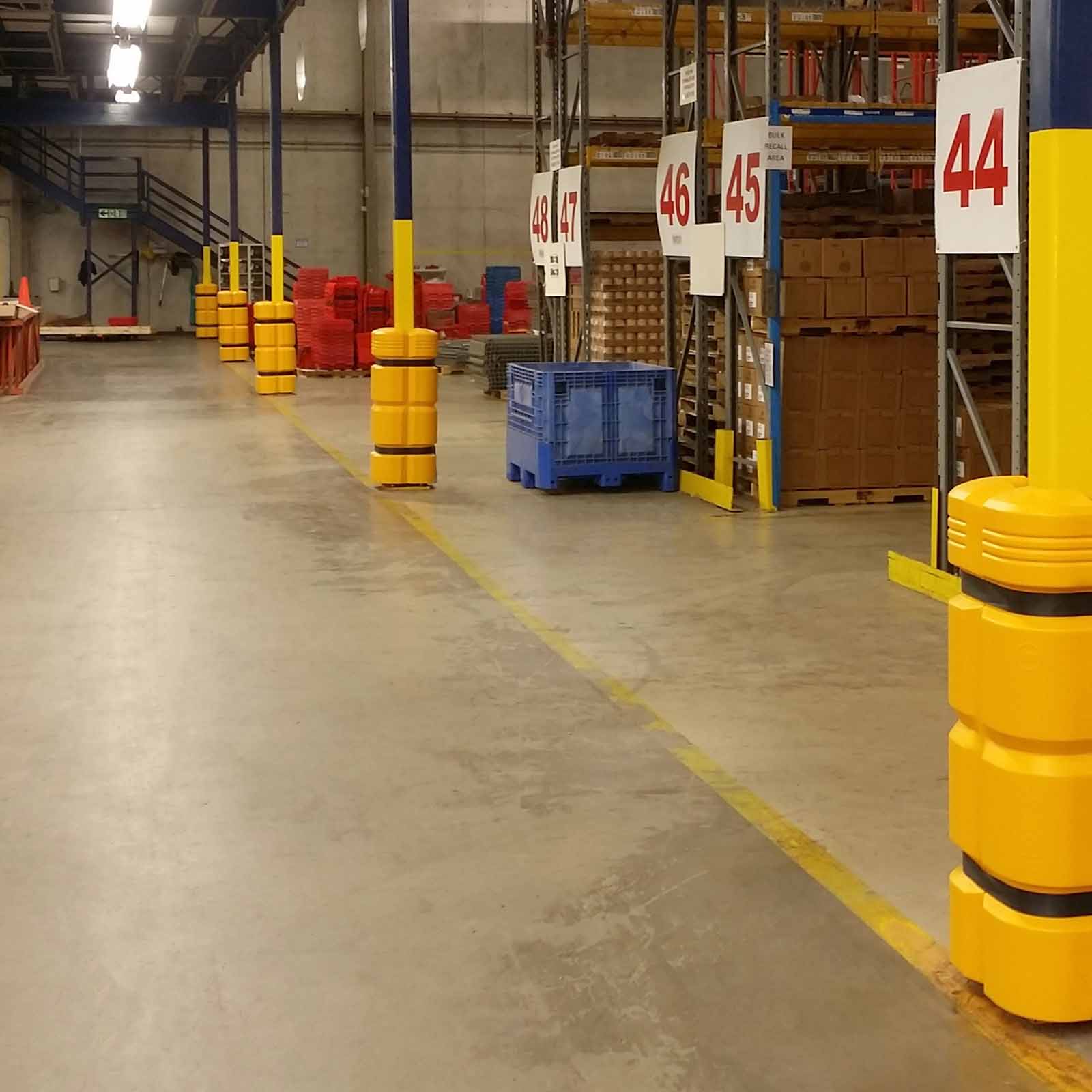 Shock-Absorbing Column Guards | McCue
